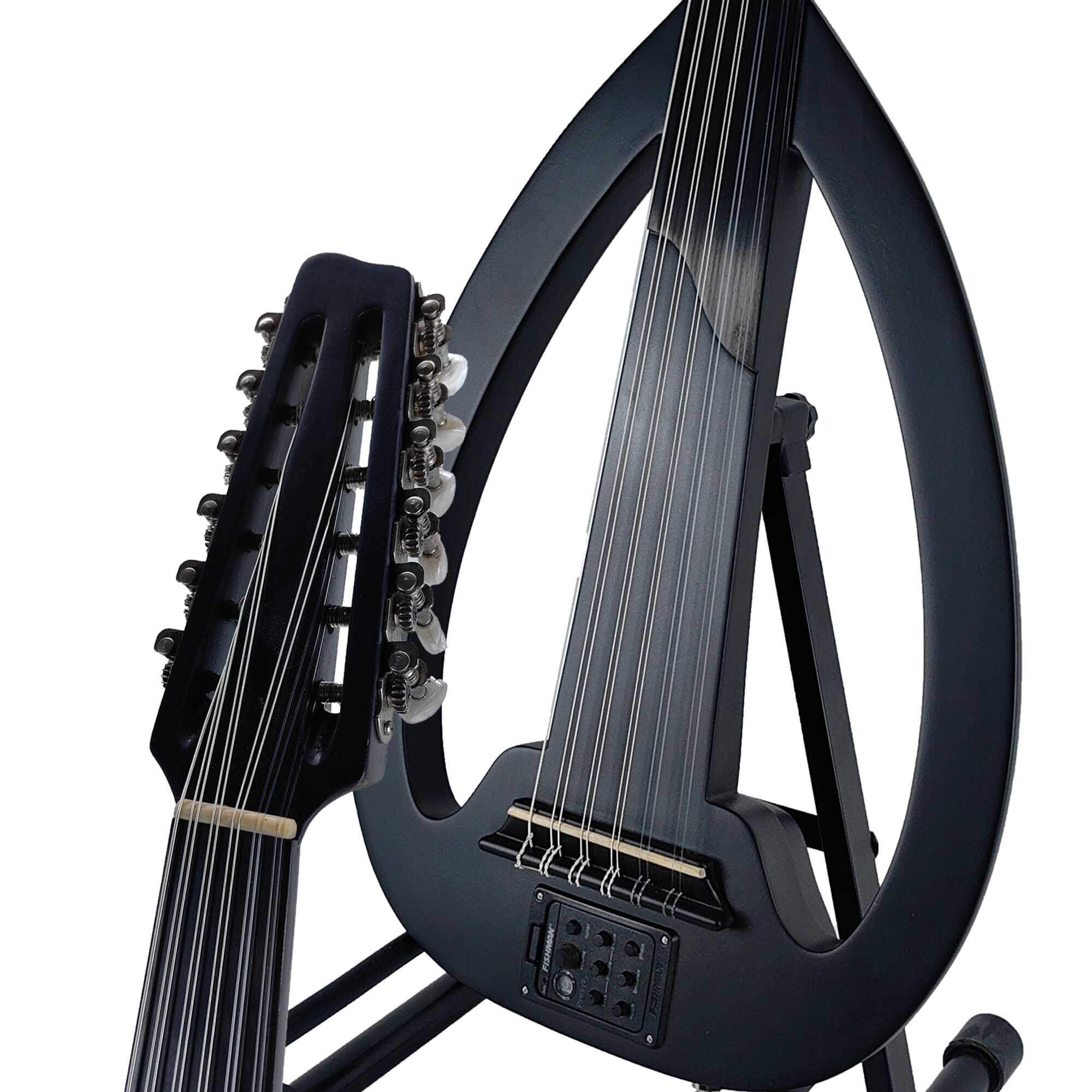 Turkish Electric Oud (Silent Oud) Clasic Desing Black Pearl ELC11T ...